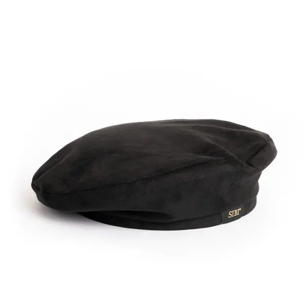 SIBI HATS Audrey Velvet Beret - Black