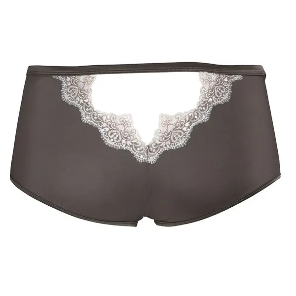 TALLULAH LOVE Neutrals Opulent Lace Shorty Brief - Brown