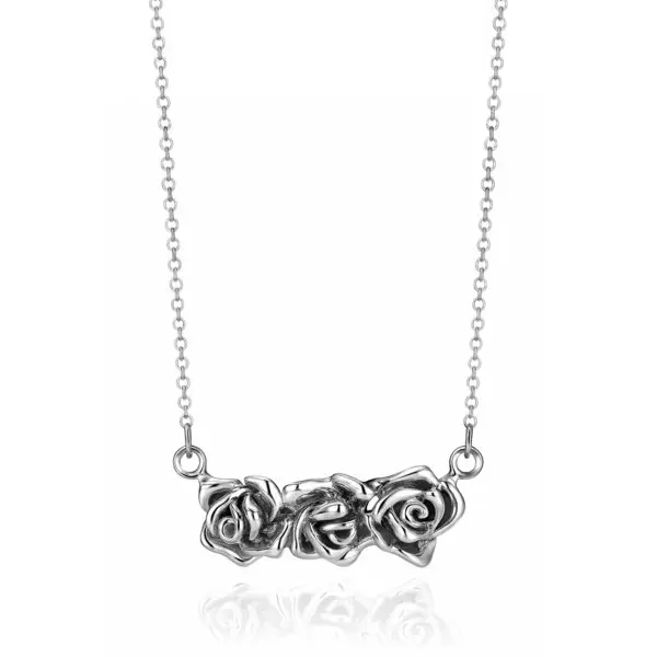 UNALOE Fusion Rose Necklace - Silver