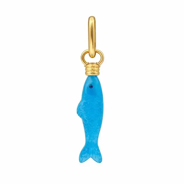 MICHAEL NASH JEWELRY Turquoise Fish Charm - Blue