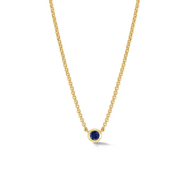 DOWER & HALL Round Dewdrop Pendant In Vermeil - Gold