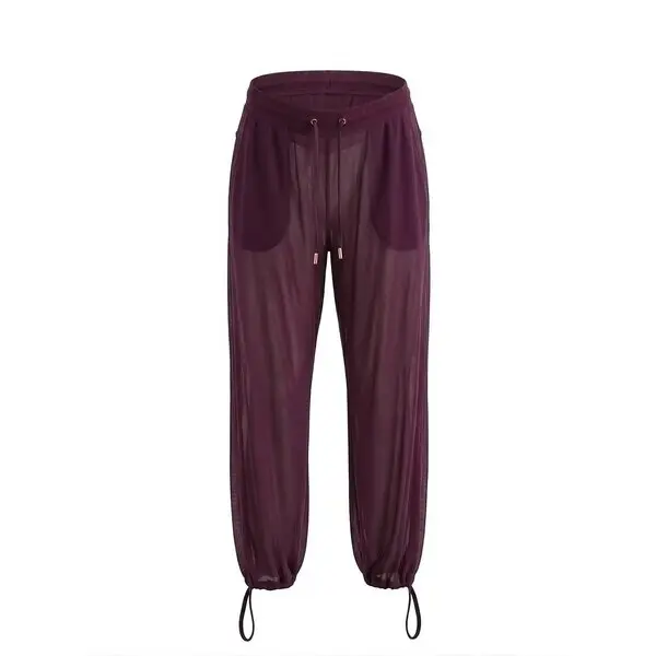 SEROTONE SWIM Mesh Drawcord Joggers - Red