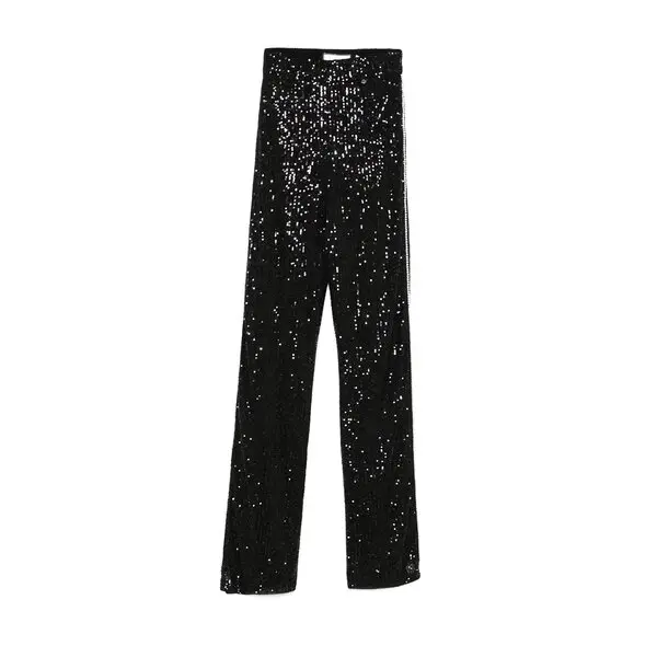 NISSA Sequined Straight Leg Pants