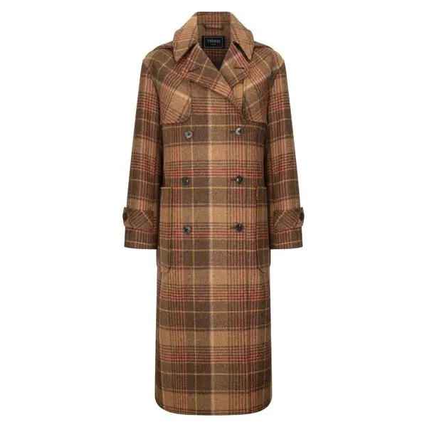 TRIONA Check Caitlin Duffle Coat