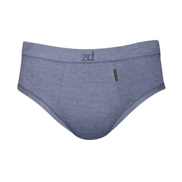 ZD ZERO DEFECTS Mini Briefs Egyptian Cotton Premium Comfort Color Denim - Blue