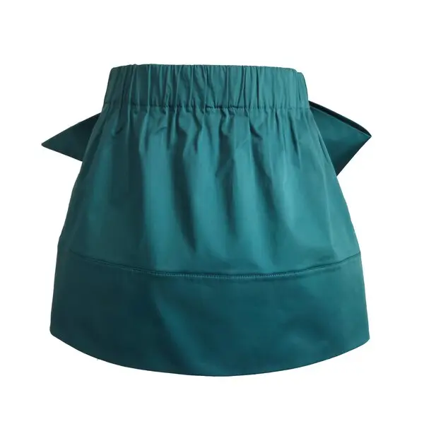 LANGNER Cotton Mini Skirt With Bow