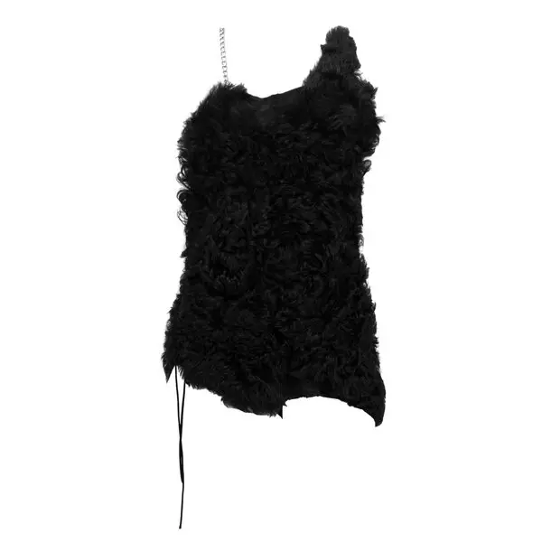 PALOMA LIRA Savage Fur Mini Dress - Black