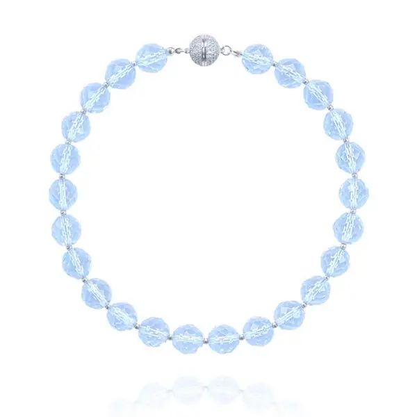 SAULE LABEL Leni Grande Sky Necklace - Blue