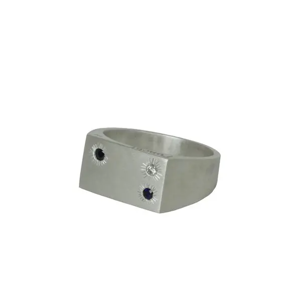 PUNCHI Sapphire And Diamond Ring - Silver