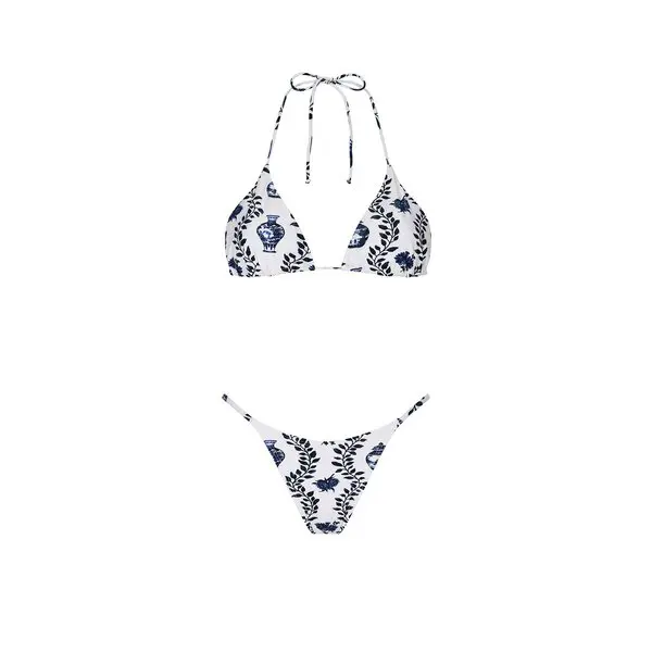 AGUACLARA Dynastie Triangle Bikini Set - Blue