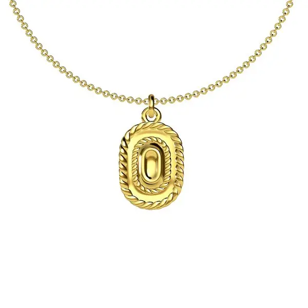 SHADED THE LABEL Rodeo Cowboy Hat Pendant Necklace - Gold
