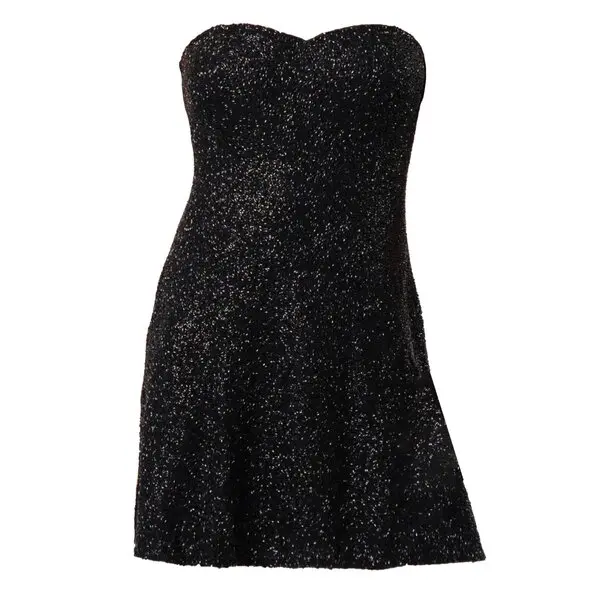 SELF-ADORE Hand-beaded Embellished Mini Dress