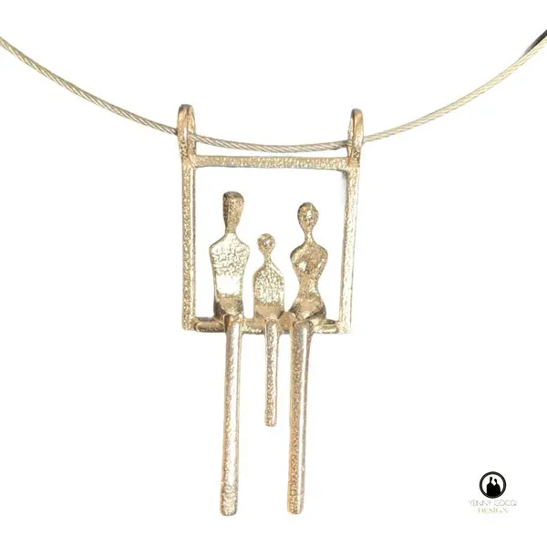 YENNY COCQ LLC Sterling Family Pendant - Silver