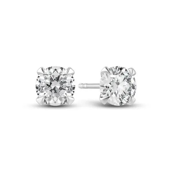 SIF JAKOBS JEWELLERY Venice Solitaire Stud Earrings - White