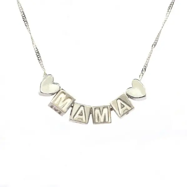ETTA BURTON JEWELLERY Mama Dice Necklace - Silver