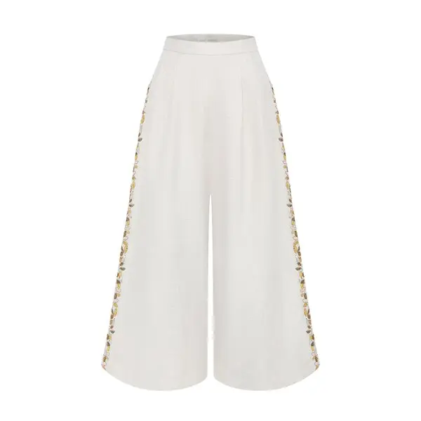 EMMA WALLACE Eric Cropped Wide Leg Culottes