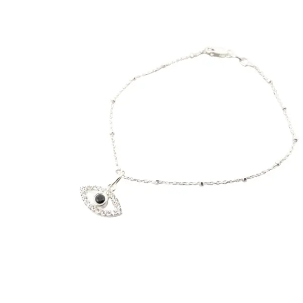 HARFI Evil Eye Charm Protection Bracelet - Silver