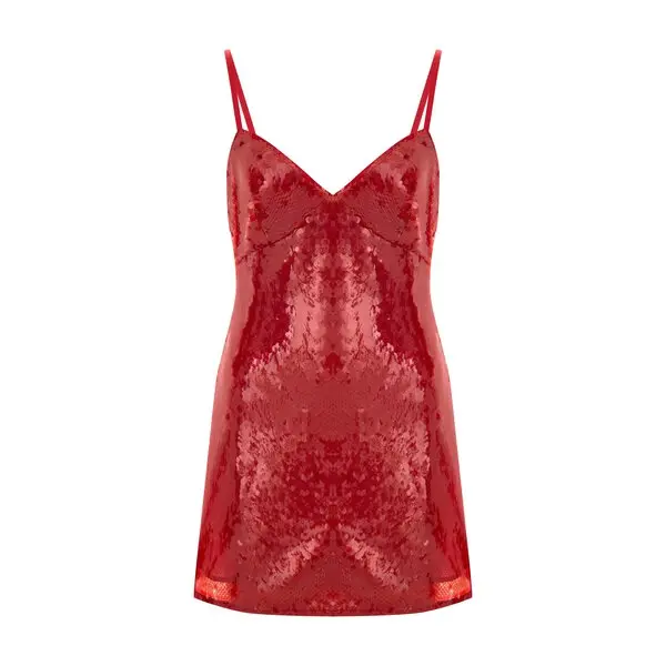 PCFG Sequin Mini Dress With Cross Straps