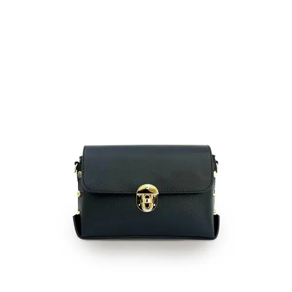 APATCHY LONDON Leather Crossbody Bag - Black
