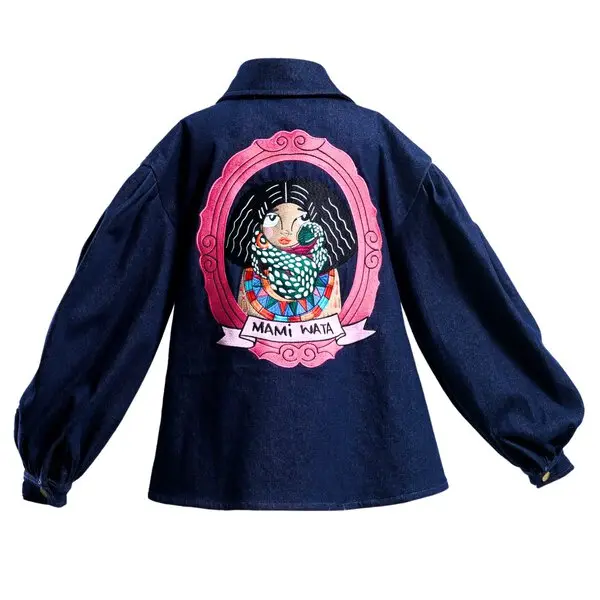 A.NTY STORY Lady Serena Mami Wata Denim Jacket