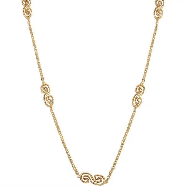 RETRO CHIC Eternal Spiral Chain Necklace - Gold