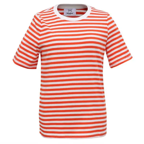 SMART AND JOY Striped Cotton T-shirt