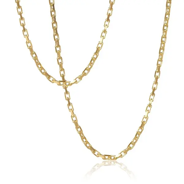 CARTOGRAPHY Beats Rectangular Chain Necklace - Gold