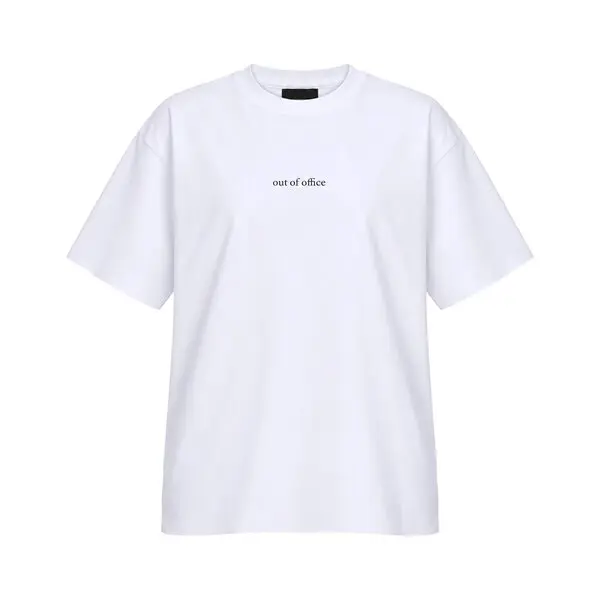 MYSIMPLICATED Oversized 'out Of Office' T-shirt - White
