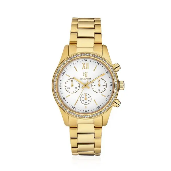 SIF JAKOBS JEWELLERY Domenica Chronograph Watch - Gold