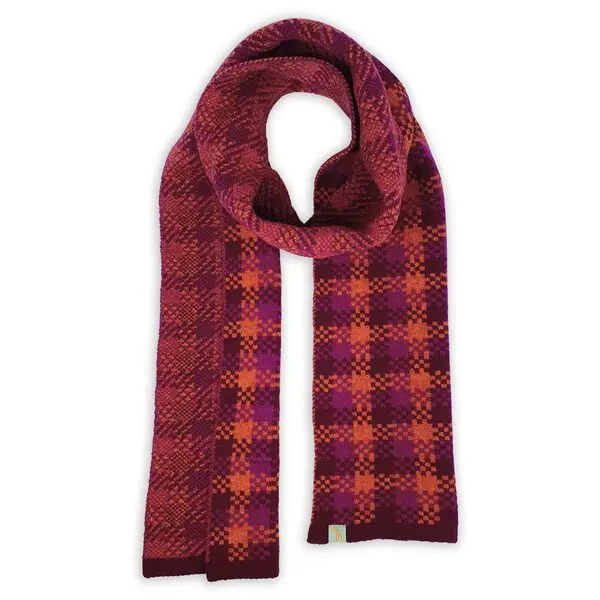 OTTO & SPIKE Orange / Pink / Red Scarves Picnic Bordeaux Maroon - Orange/pink/red
