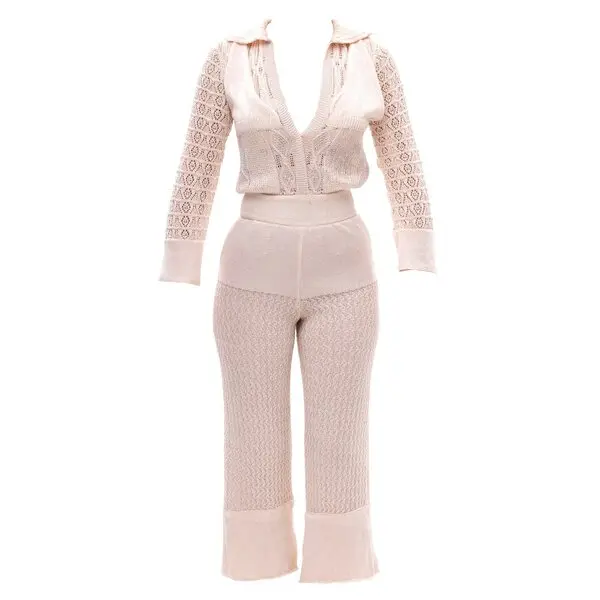 MAISON BOGOMIL Weave Light – Sequined Knit Jumpsuit - Pink