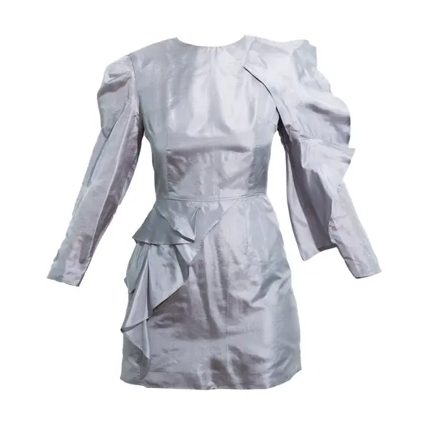 KAROLINA OZOLINSIUTE Arianel Mini Dress - Silver/grey