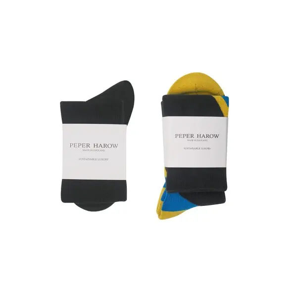 PEPER HAROW - MADE IN ENGLAND Peper Harow Wool Socks Bundle - Black