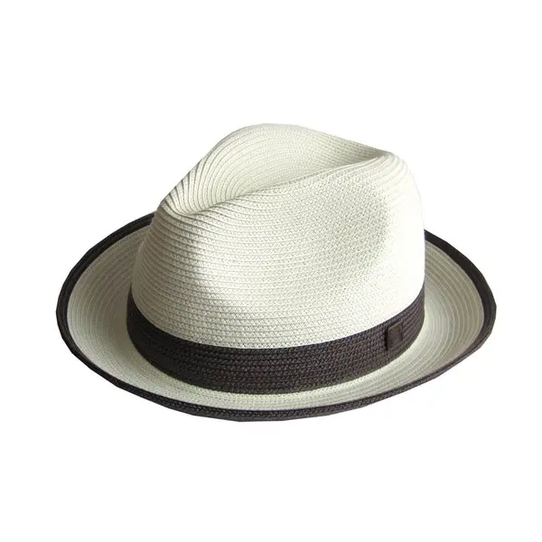 DASMARCA HATS Florence Crushable Fedora - White