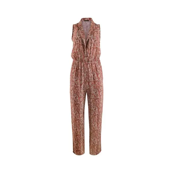 MORRATO BALI Freya Printed Sleeveless Jumpsuit - Brown