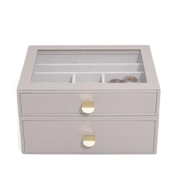 STACKERS Classic Display Jewellery Box Set Of 2 - Black/blue
