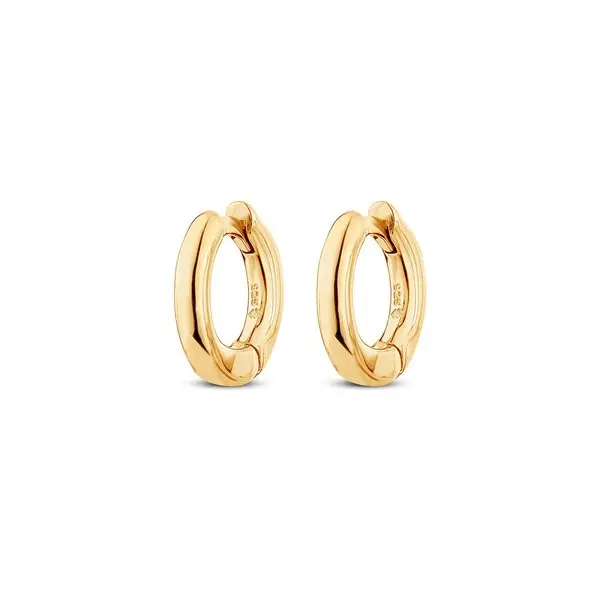SALLY SKOUFIS Alchemy Huggie Petite Earrings In 18k Vermeil - Gold