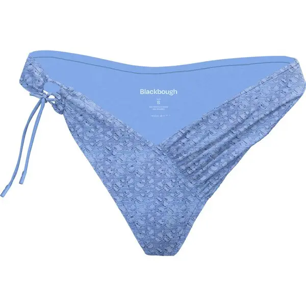 BLACKBOUGH SWIM Alana Tie Front Bikini Bottom - Blue