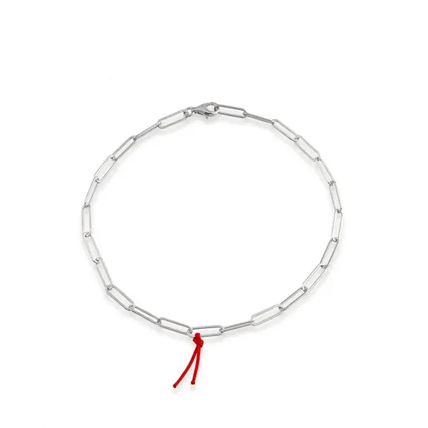 THE PHEIA Paperclip Chain Anklet - Silver