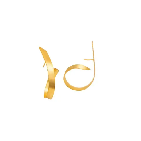 EUNOÉ Samas Hoop Earrings - Gold