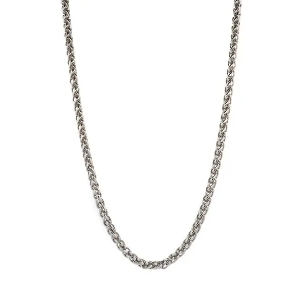 EBRU JEWELRY Powerlink Stainless Steel Chain Necklace - Silver