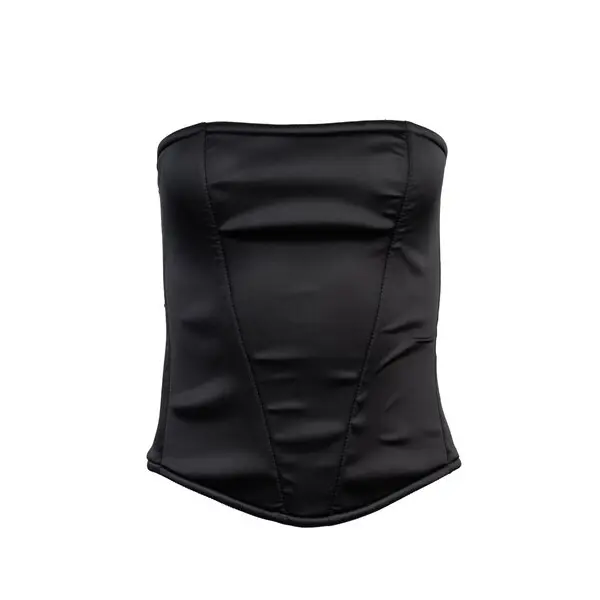 DARILY UNDERWEAR Satin Corset - Black