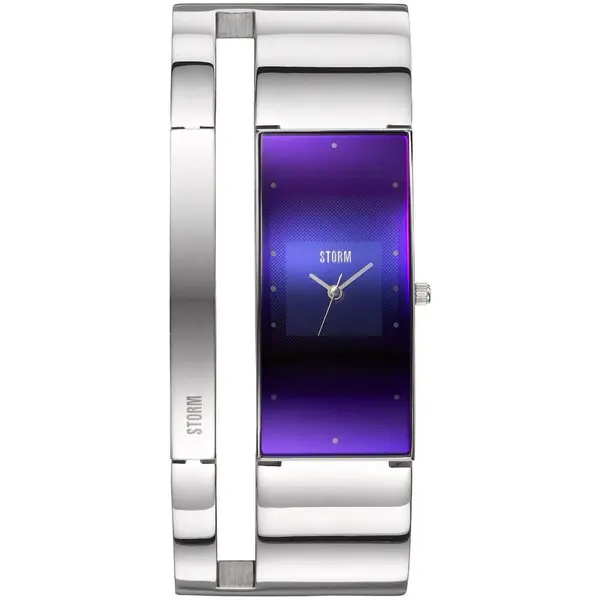 STORM Alvara Lazer Bangle Watch - Silver/blue