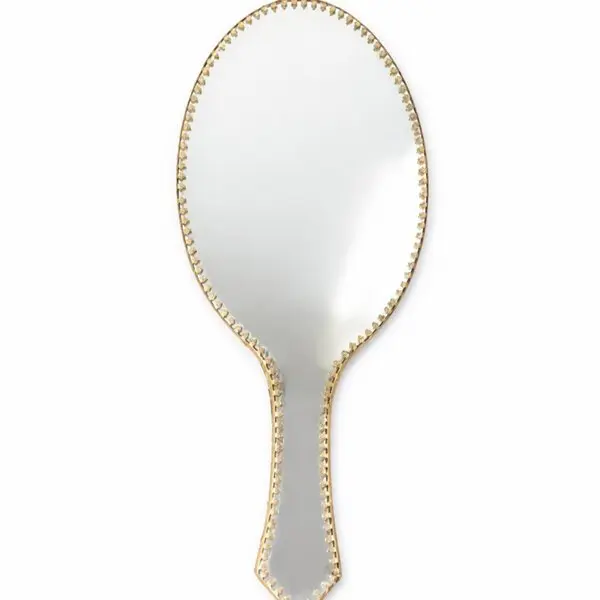 LILA RASA Vanity Jewelled Brass Mirror - Gold