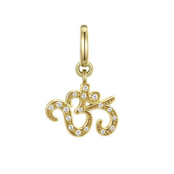 UNLEASH CPH Companion Ohm Charm With Crystal And Brass - Gold
