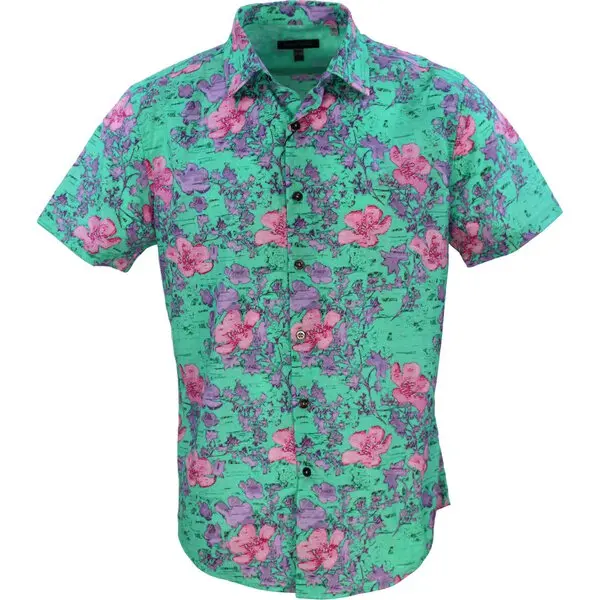 LORDS OF HARLECH Scott Oriental Hibiscus Jade - Green