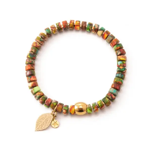 STARFISH PROJECT Sedona Stretch Bracelet - Brown/yellow