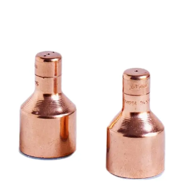 ANATOLIACRAFT Neutrals Handcrafted Solid Copper Salt And Pepper Shaker Set - Brown