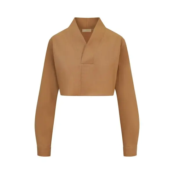 BALOU V-collar Cropped Shirt