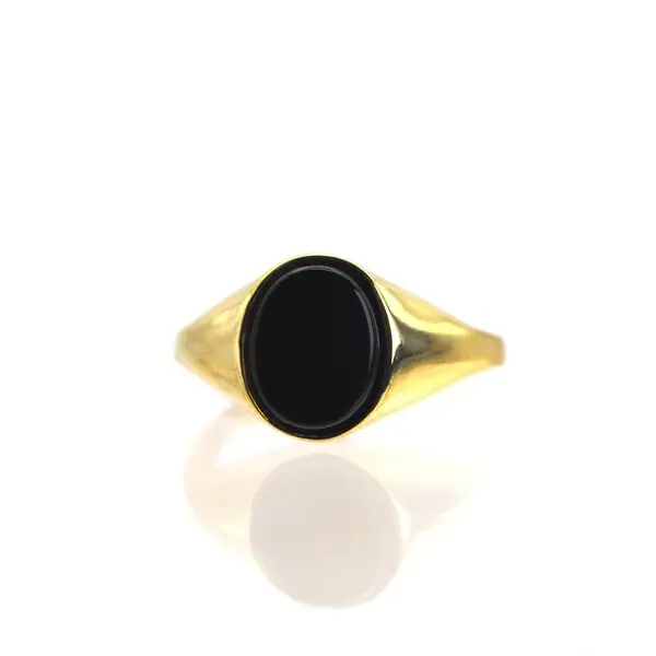 VICSTONENYC FINE JEWELRY 14k Onyx Ring - Gold